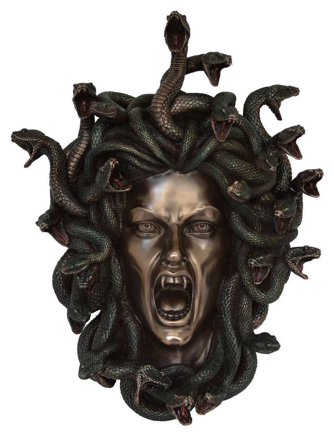 Masque de méduse - Gorgone aux cheveux de serpent - Snake Lady - Figure ...