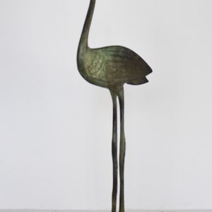 Ancient Greek Stork - Pure Bronze Sculpture - Marble Base - Symbol of ...