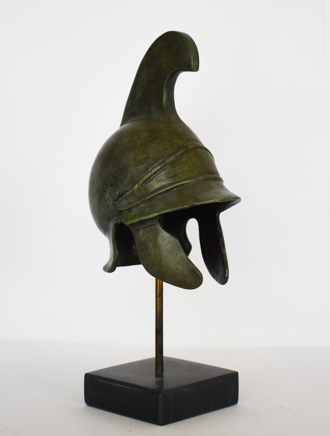 Ancient Greek Helmet From Pella in Macedonia - Marble Base - Museum ...