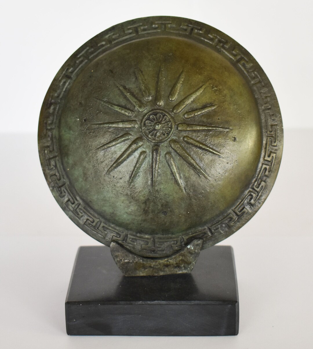 Ancient Greek Macedonian Shield - Vergina Sun - Royal Symbol - Marble ...