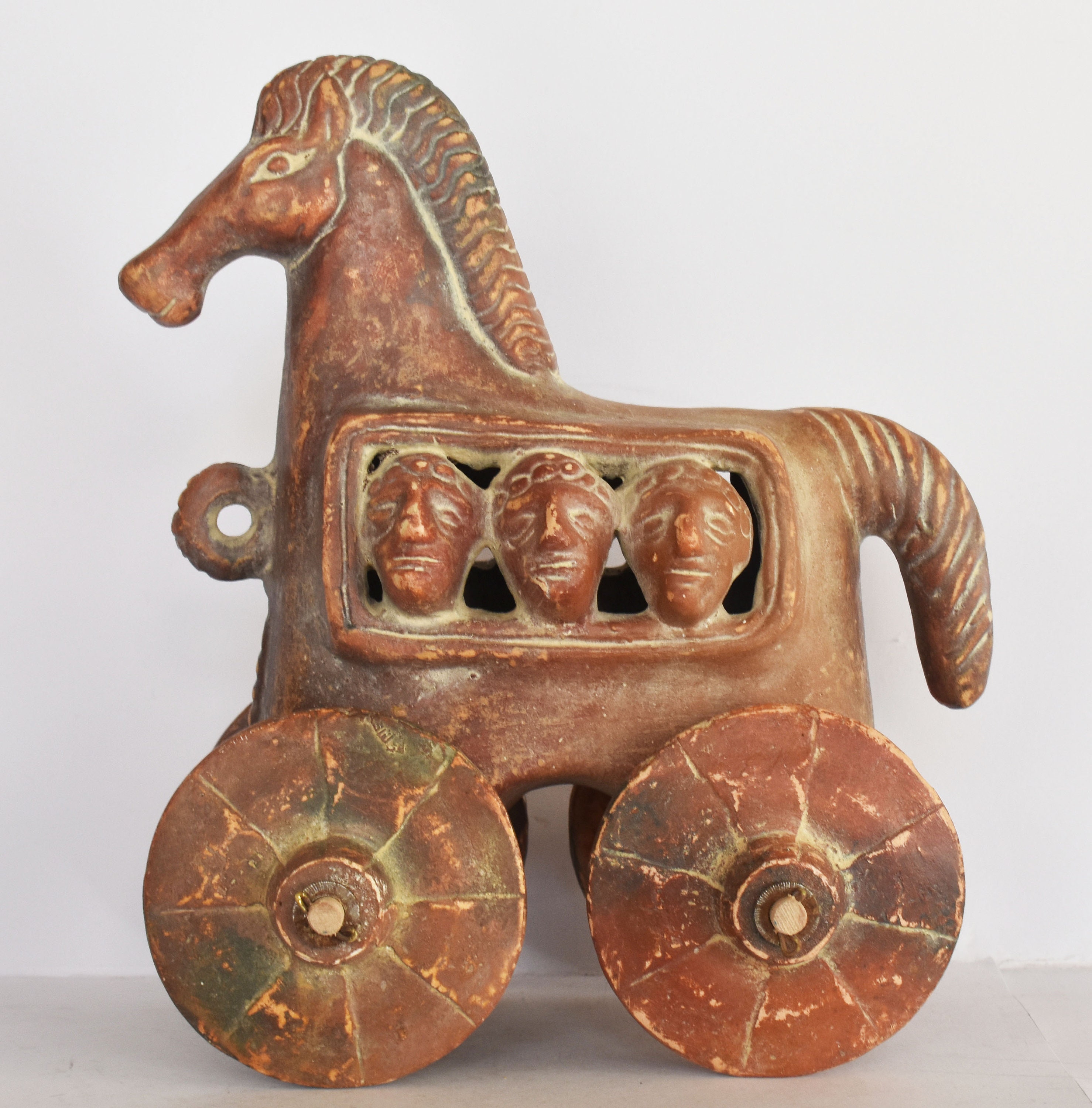 Trojaans paard op wielen Hol Grieks paard Trojaanse oorlog - Etsy Nederland