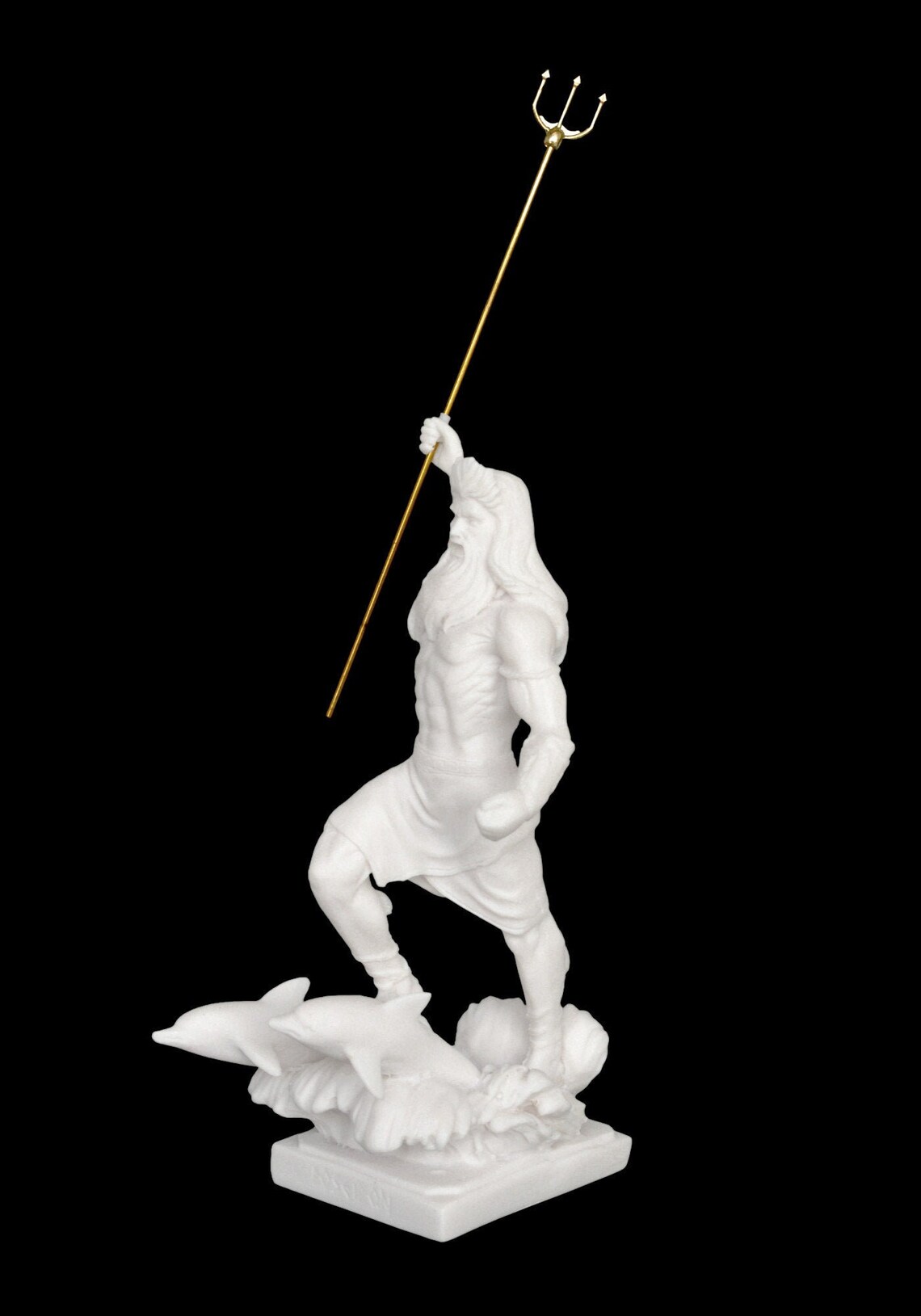 Poseidon Neptune Greek Roman God of the Sea Alabaster | Etsy