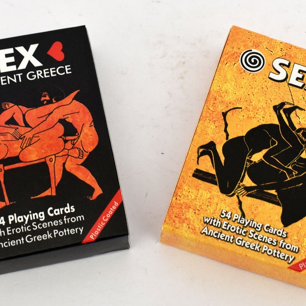 Greek Sex Playing Cards Etsy