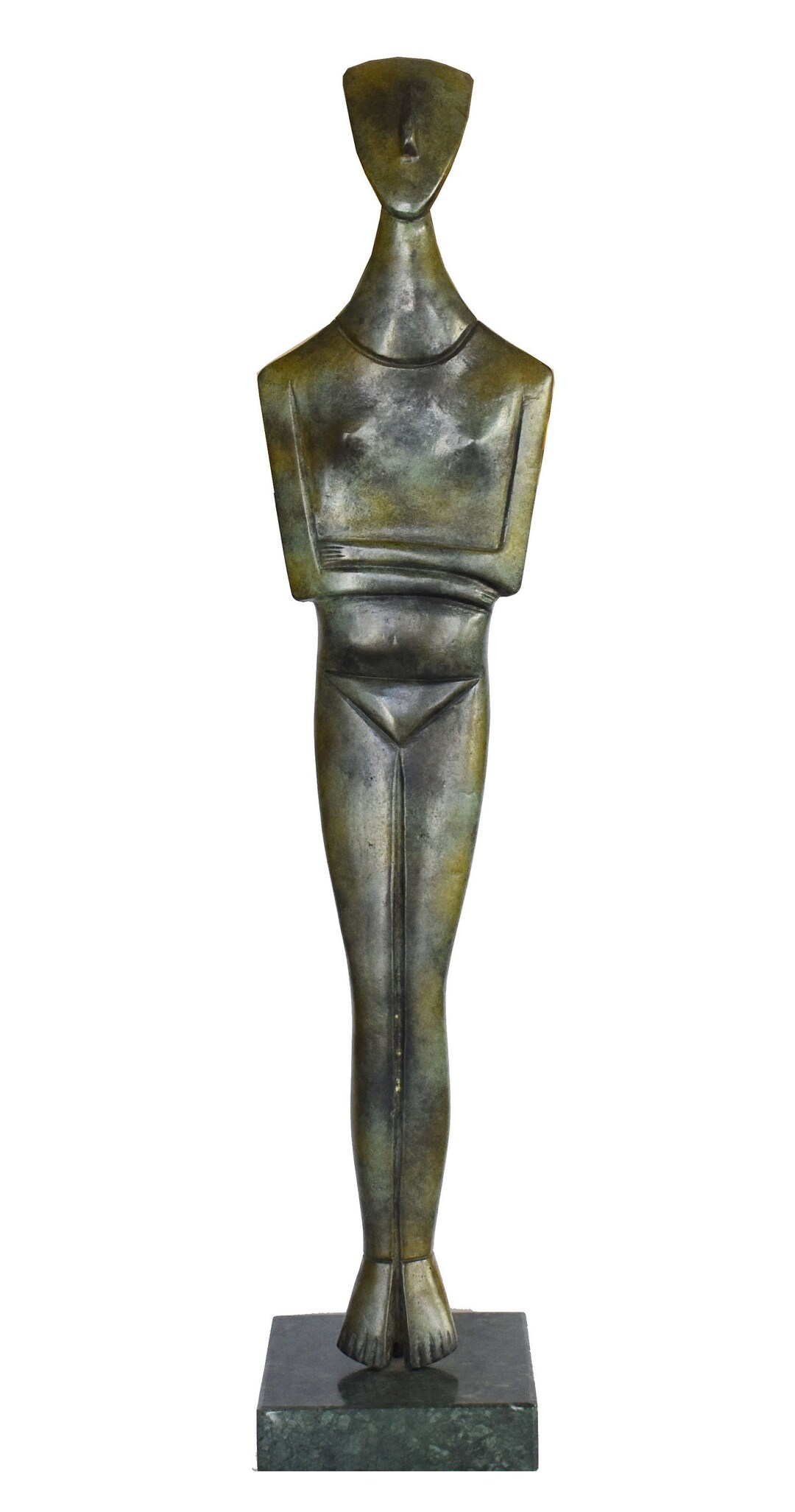 Cycladic Female Idol - Figure From Keros Island, Greece - Simple ...