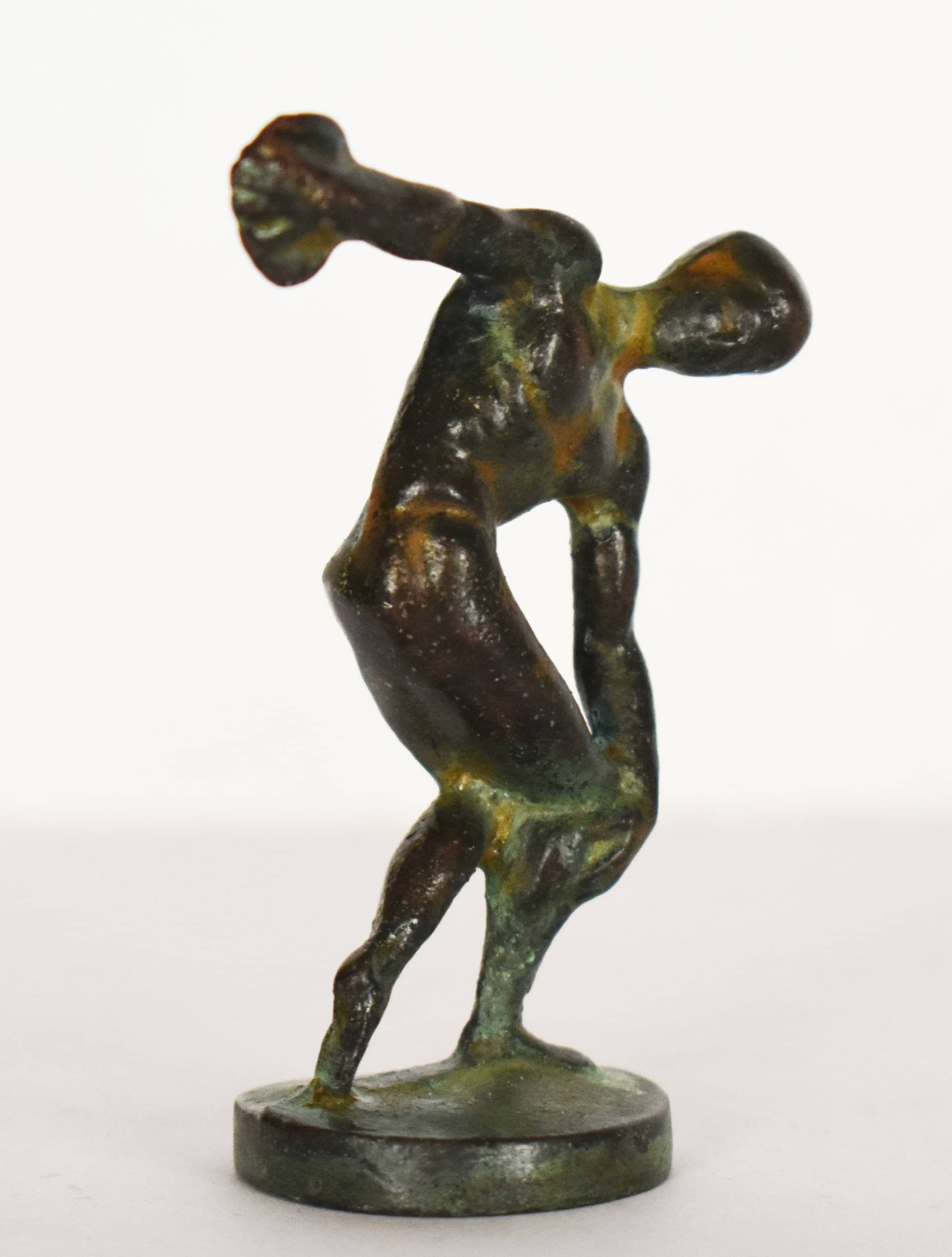 Discobolus of Myron Miniature Discus Thrower Ancient - Etsy UK