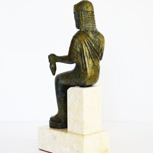 Zeus Lykaios -enthroned, Holds the Thunderbolt - From Lycosura, the ...