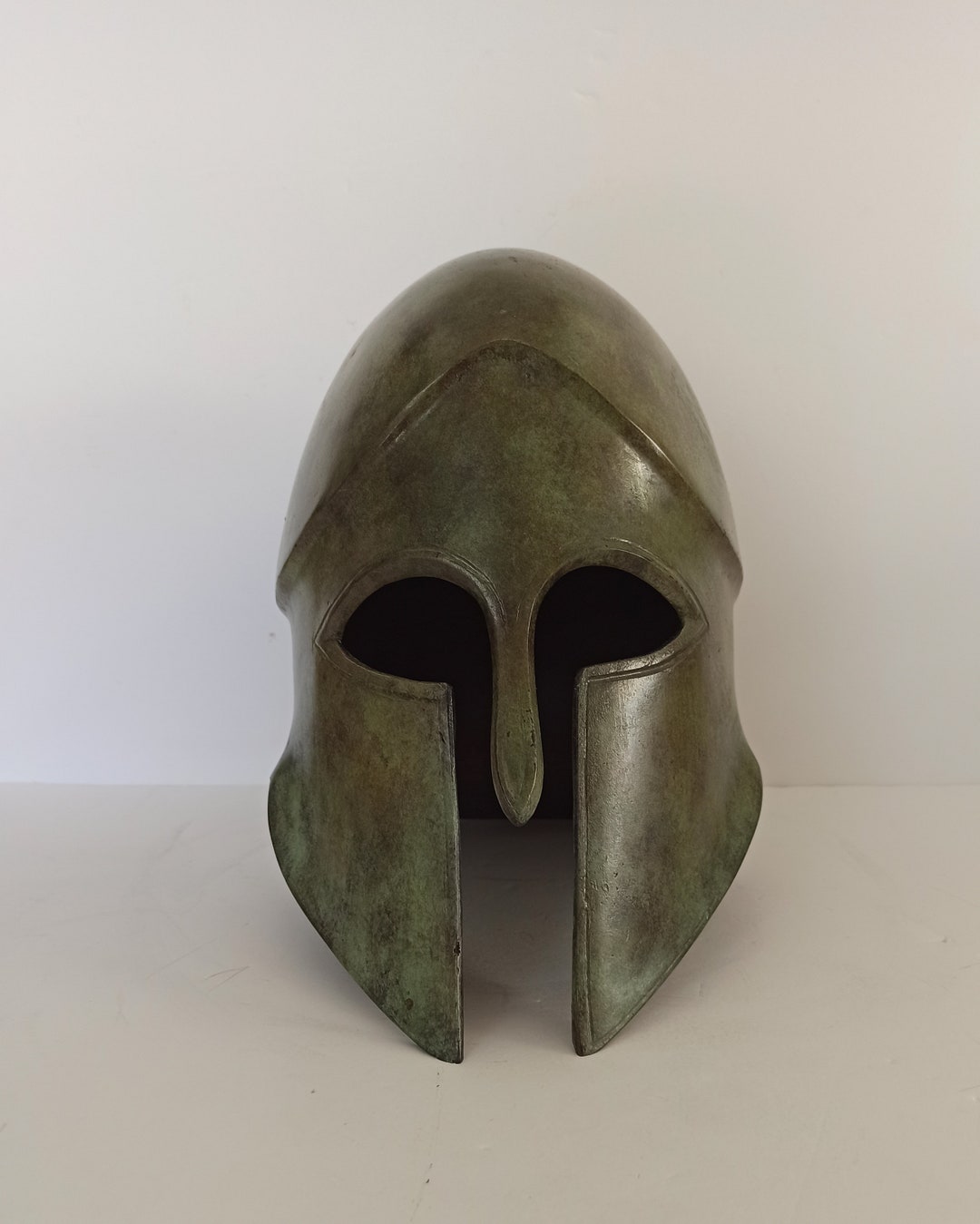 Ancient Greek Spartan Corinthian Helmet - Olympia Museum - Reproduction ...