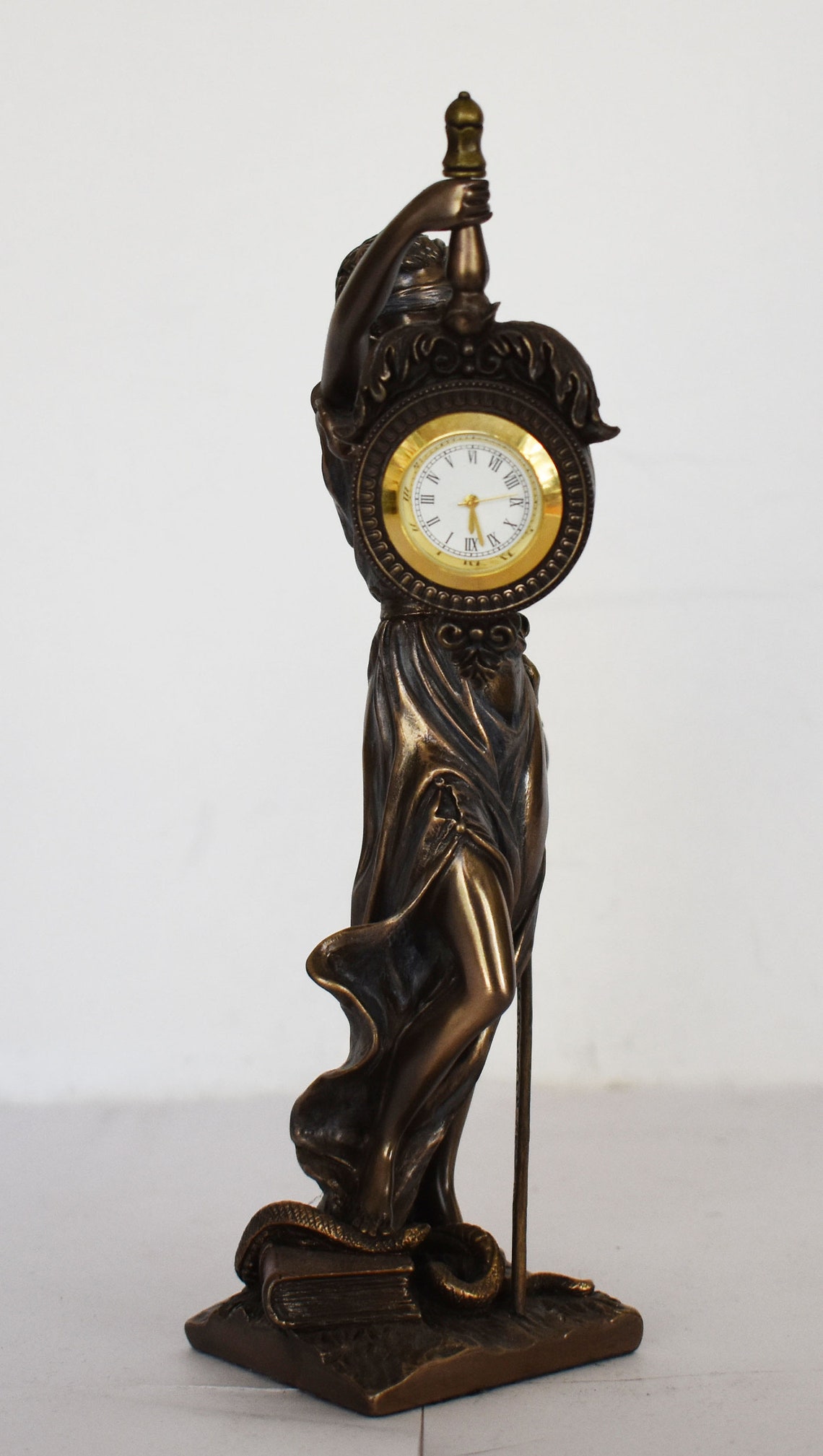 Themis Justitia With Clock Greek Roman Goddess of Divine Law | Etsy