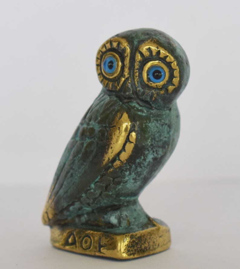 Owl of Wisdom and Intelligence Miniature Symbol of Goddess - Etsy