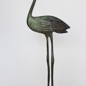 Ancient Greek Stork - Pure Bronze Sculpture - Marble Base - Symbol of ...