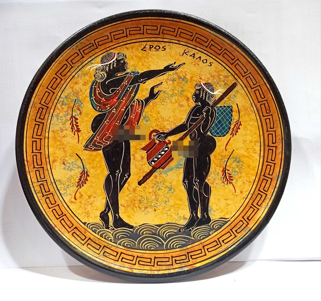 Homoerotic Scene Between Two Males Athens 500 BC - Etsy