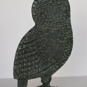 Athenian Owl Symbol of Wisdom Ancient Greek Replica Pure Bronze ...