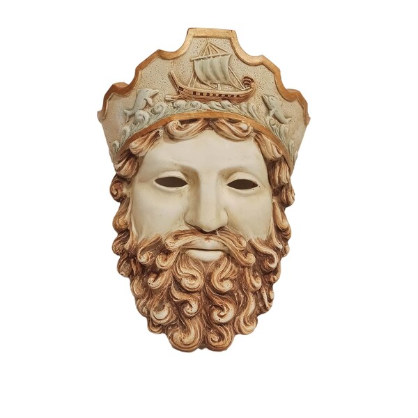 Sea God Roman Mask - Etsy