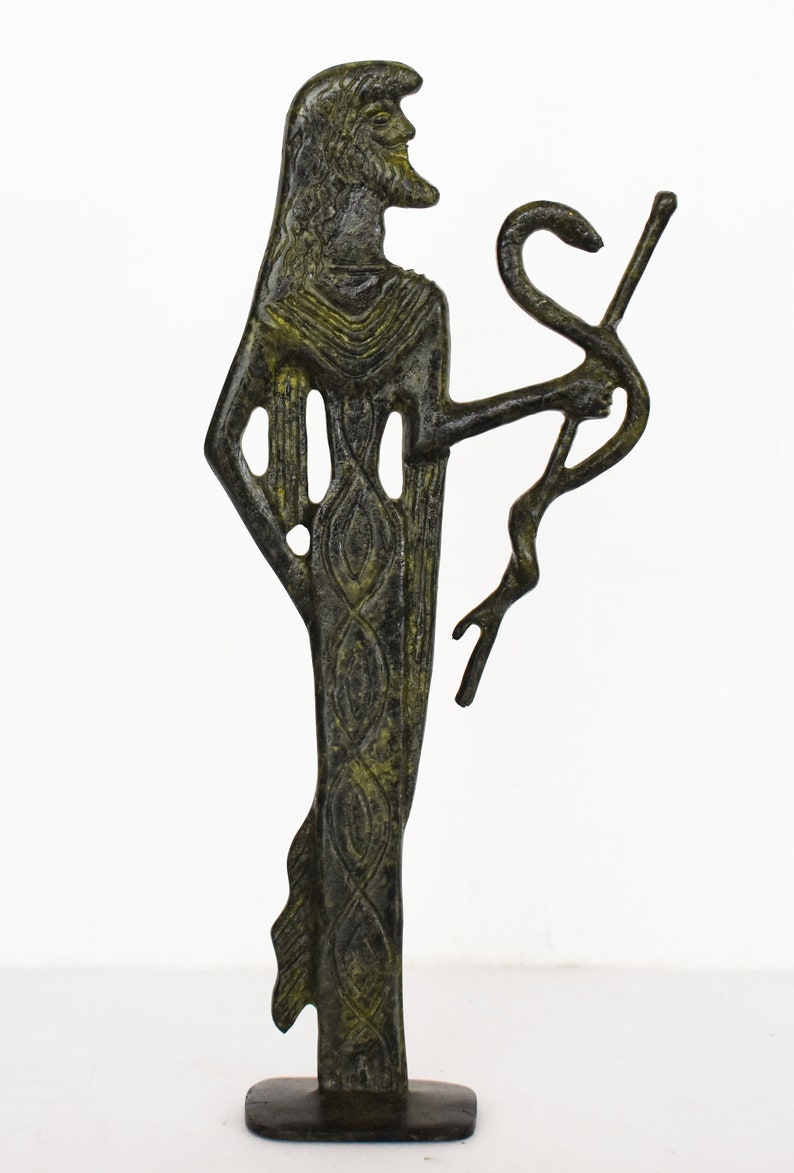 Asclepius Ancient Greek God of Medicine and Doctors Son of | Etsy