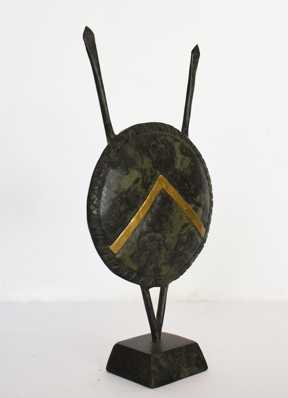 Ancient Greek Spartan Shield With Spears Λ Symbol King - Etsy