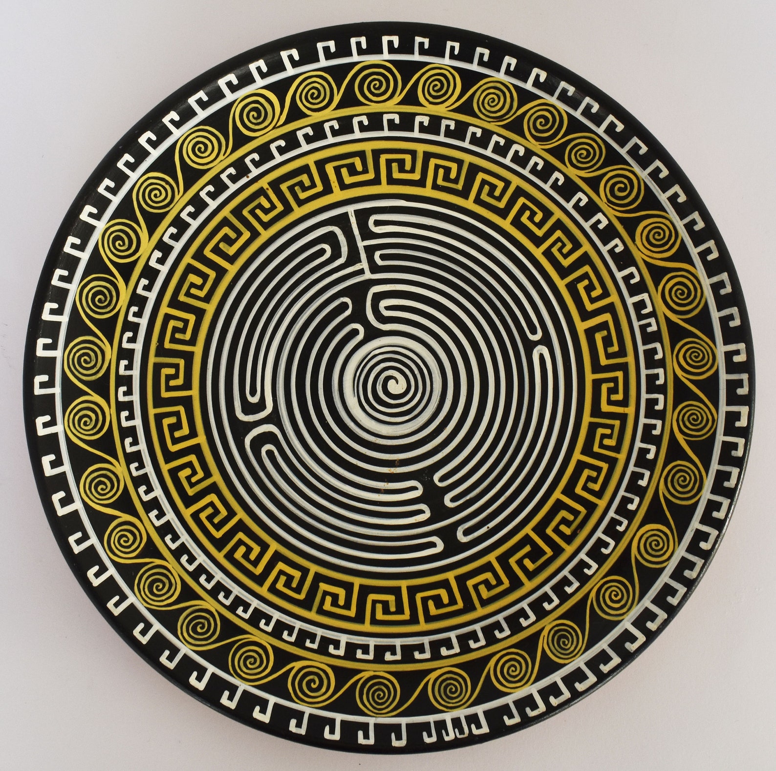 Ceramic Plate Inspired of Many Different Ancient Greek Motives and ...