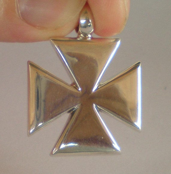 Knights Templar Cross Patee Medieval Pendant 925 | Etsy