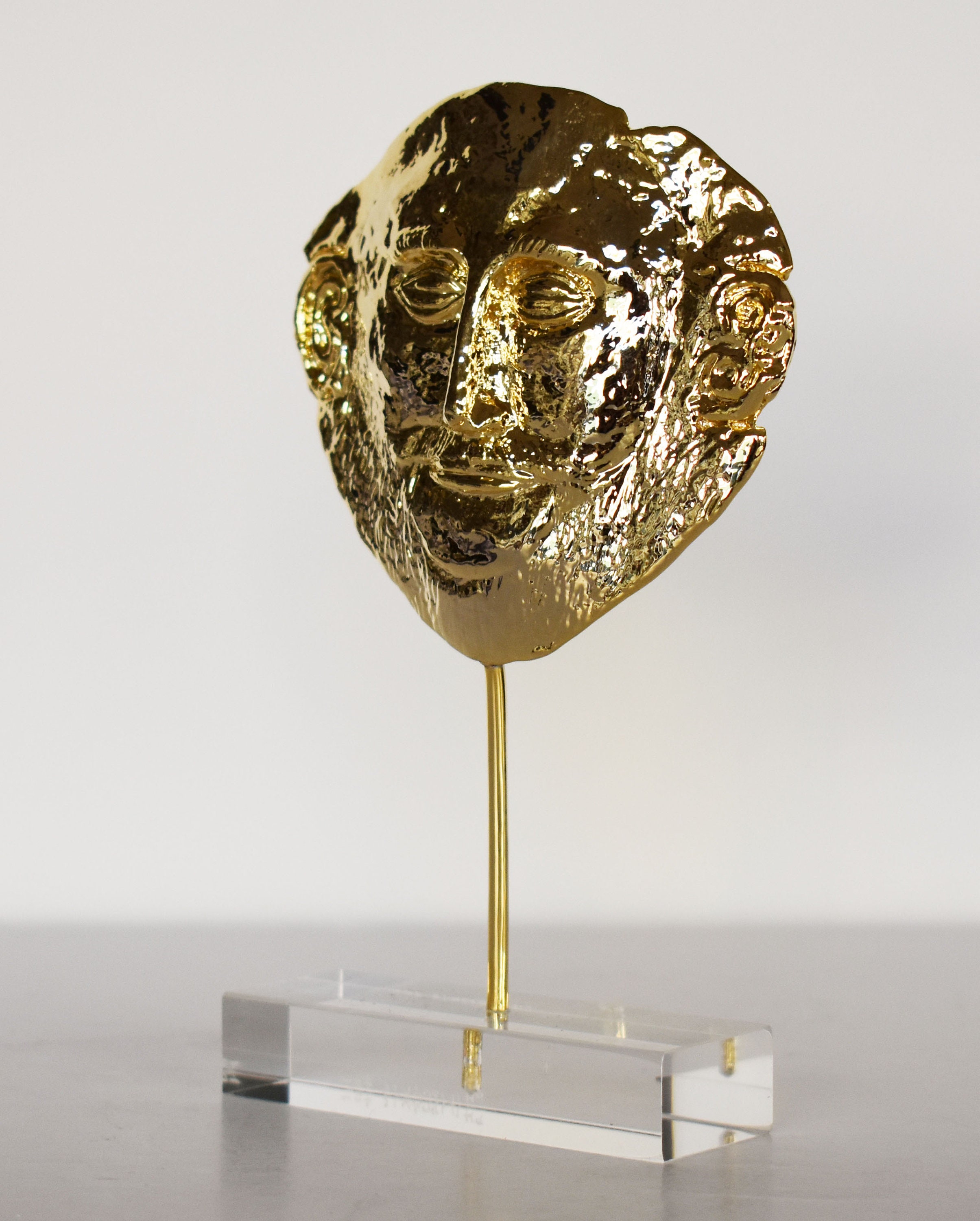 Mask of Agamemnon Mycenaean King Funeral Mask Replica - Etsy