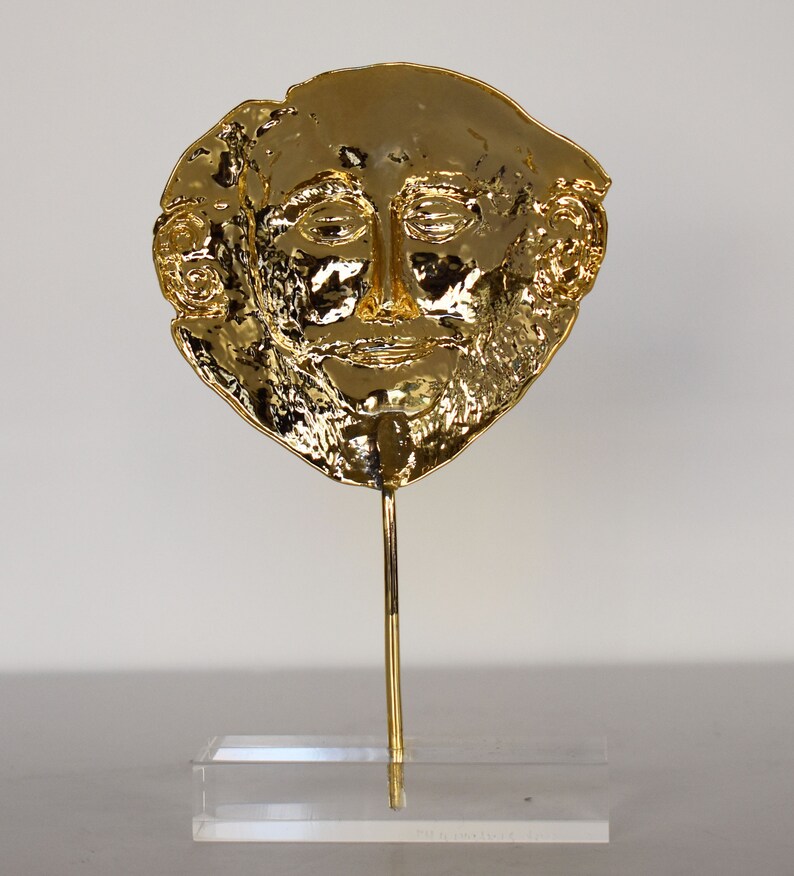 Mask of Agamemnon Mycenaean King Funeral Mask Replica - Etsy