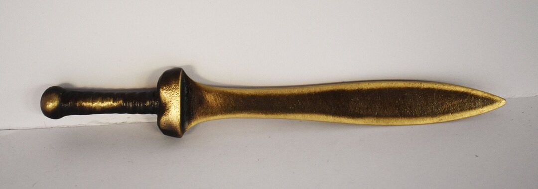Spartan Soldier Sword Xiphos Paper Knife Letter Opener Pure Bronze ...