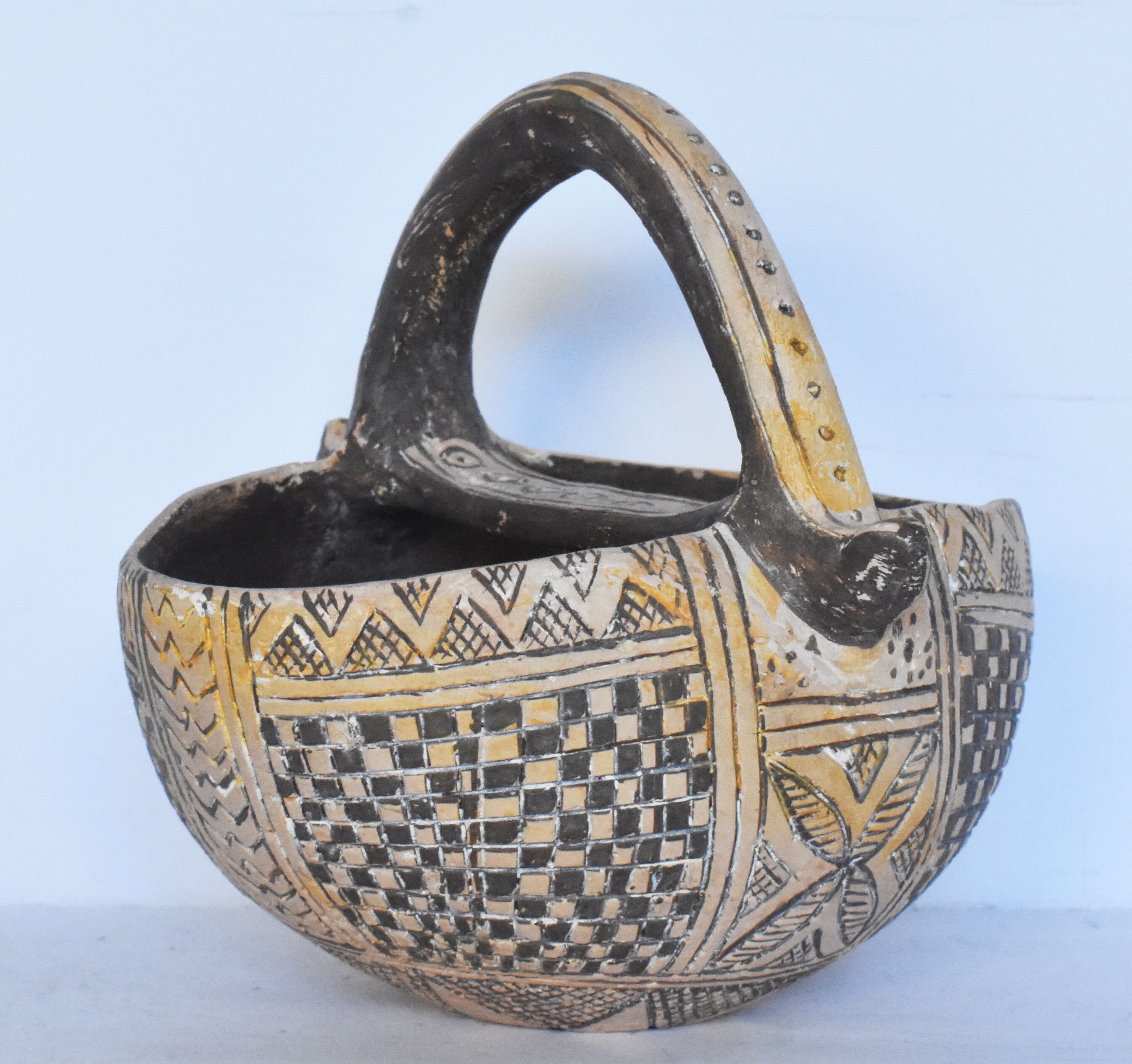 Basket-shaped Vessel Kalathos Attic Athens Geometric - Etsy UK
