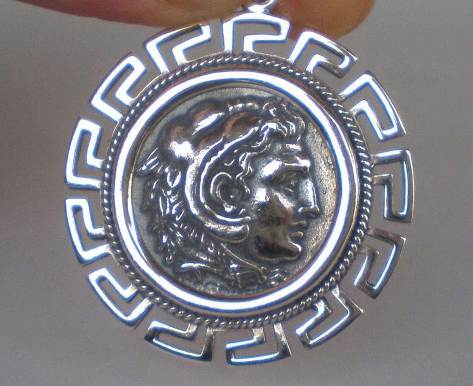 Alexander the Great Macedonian King Hercules Coin Pendant - Etsy