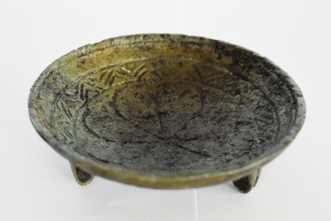 Ancient Greek Macedonian Plate With Floral Design - Small Size - Museum ...