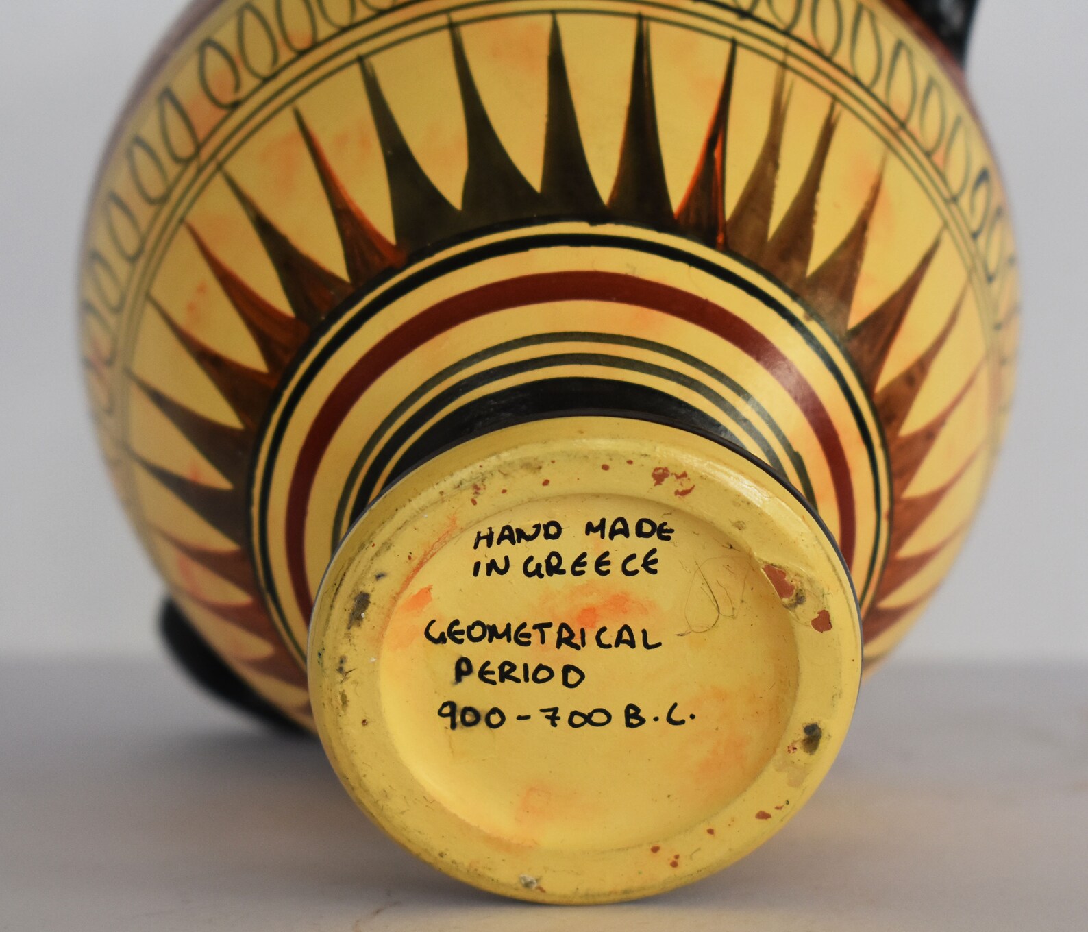 Geometric Period Vessel - 900-700 BC - Man on a Chariot and Floral ...
