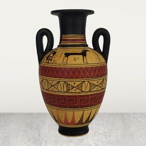 Ancient Greek Vessel - Geometric Period - 900-700 BC - Man on Chariot ...