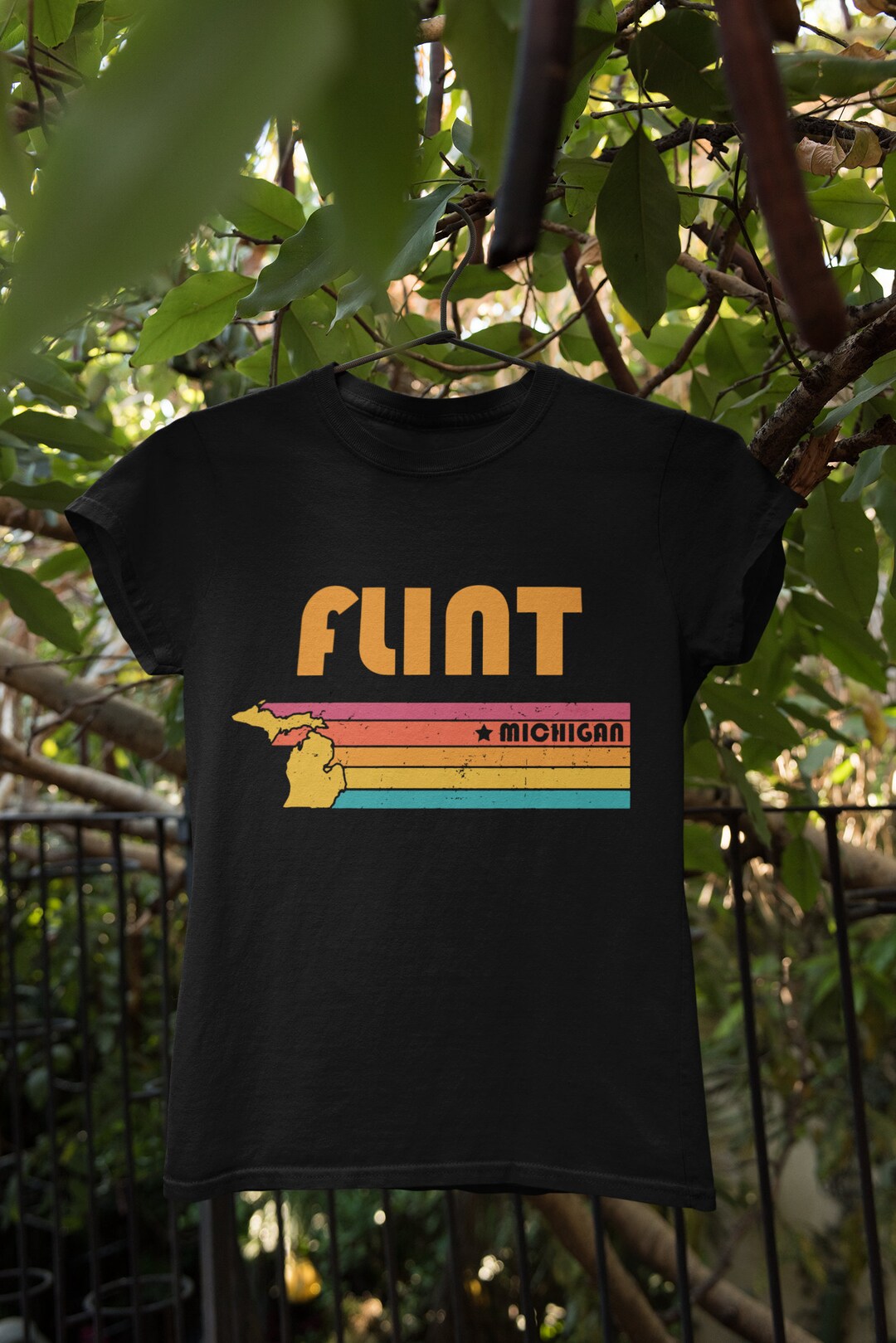 Flint Svg Michigan Svg City Retro Gift Idea Tourist Png Flint Michigan ...