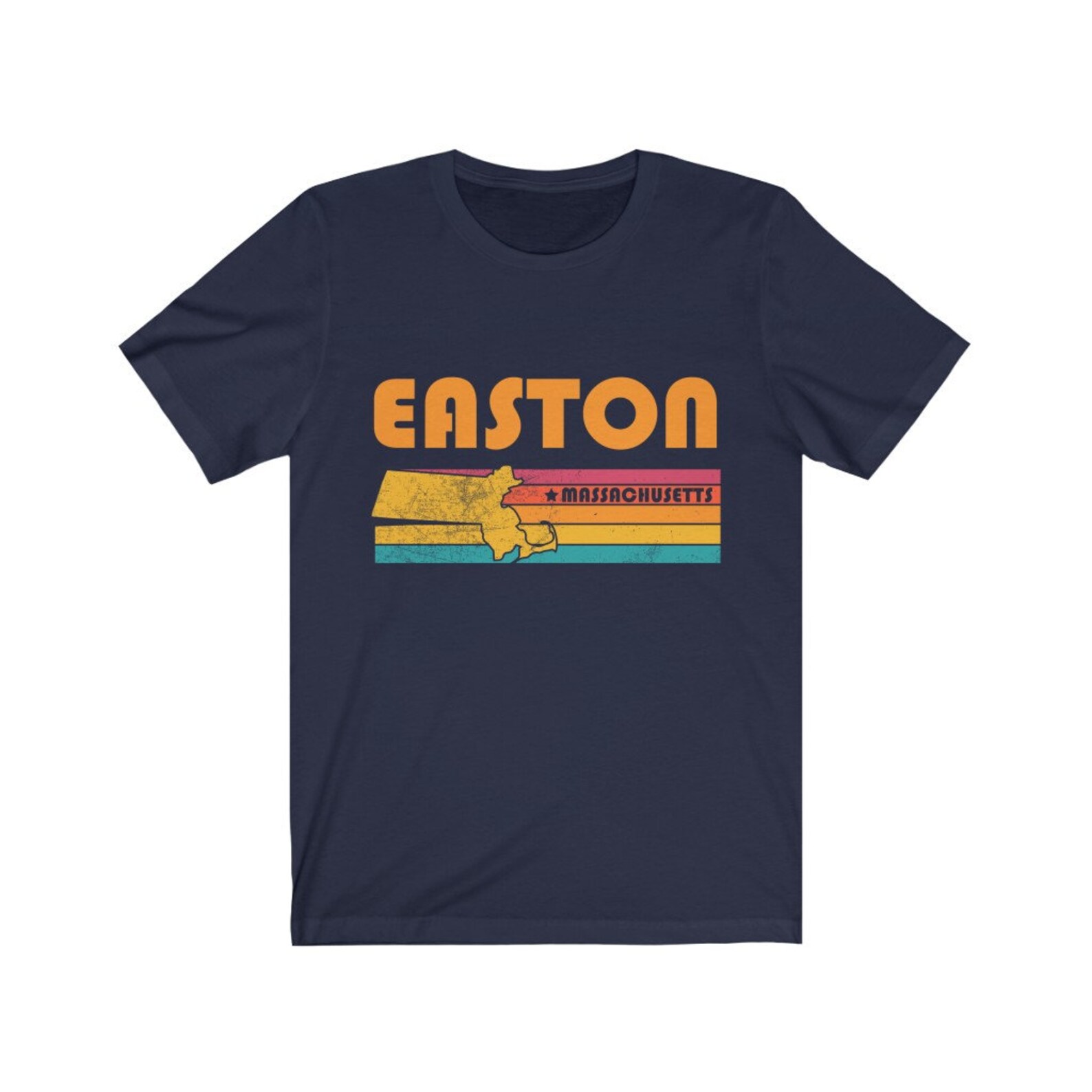 Easton Shirt Massachusetts Tshirt City Retro Gift Idea Tourist - Etsy