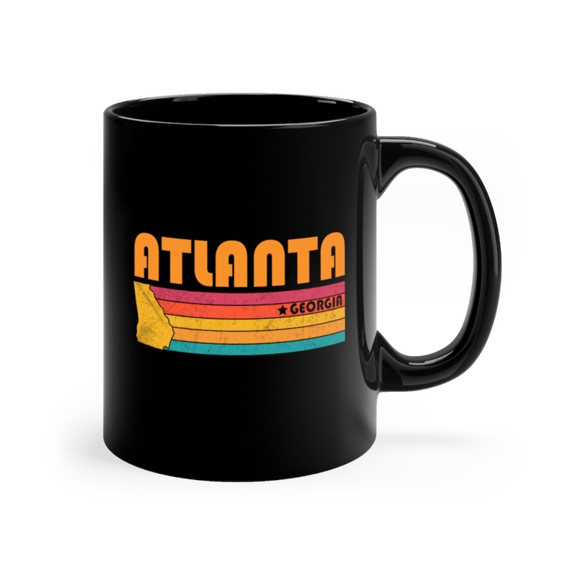 Atlanta Mug Georgia Coffee Mug City Retro Gift Idea Tourist - Etsy