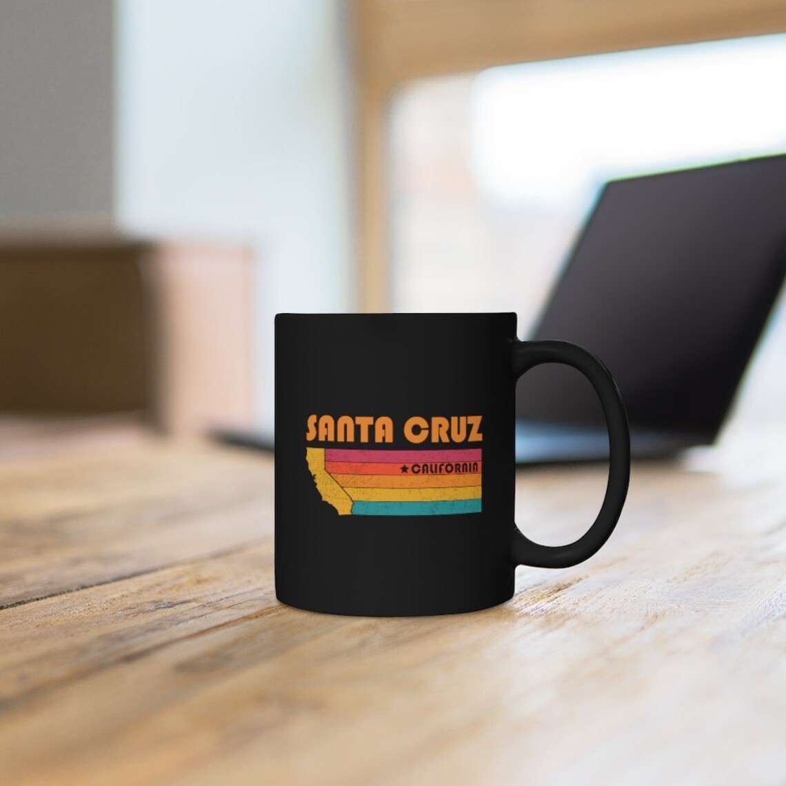 Santa Cruz Mug California Coffee Mug City Retro Gift Idea Tourist Cup ...