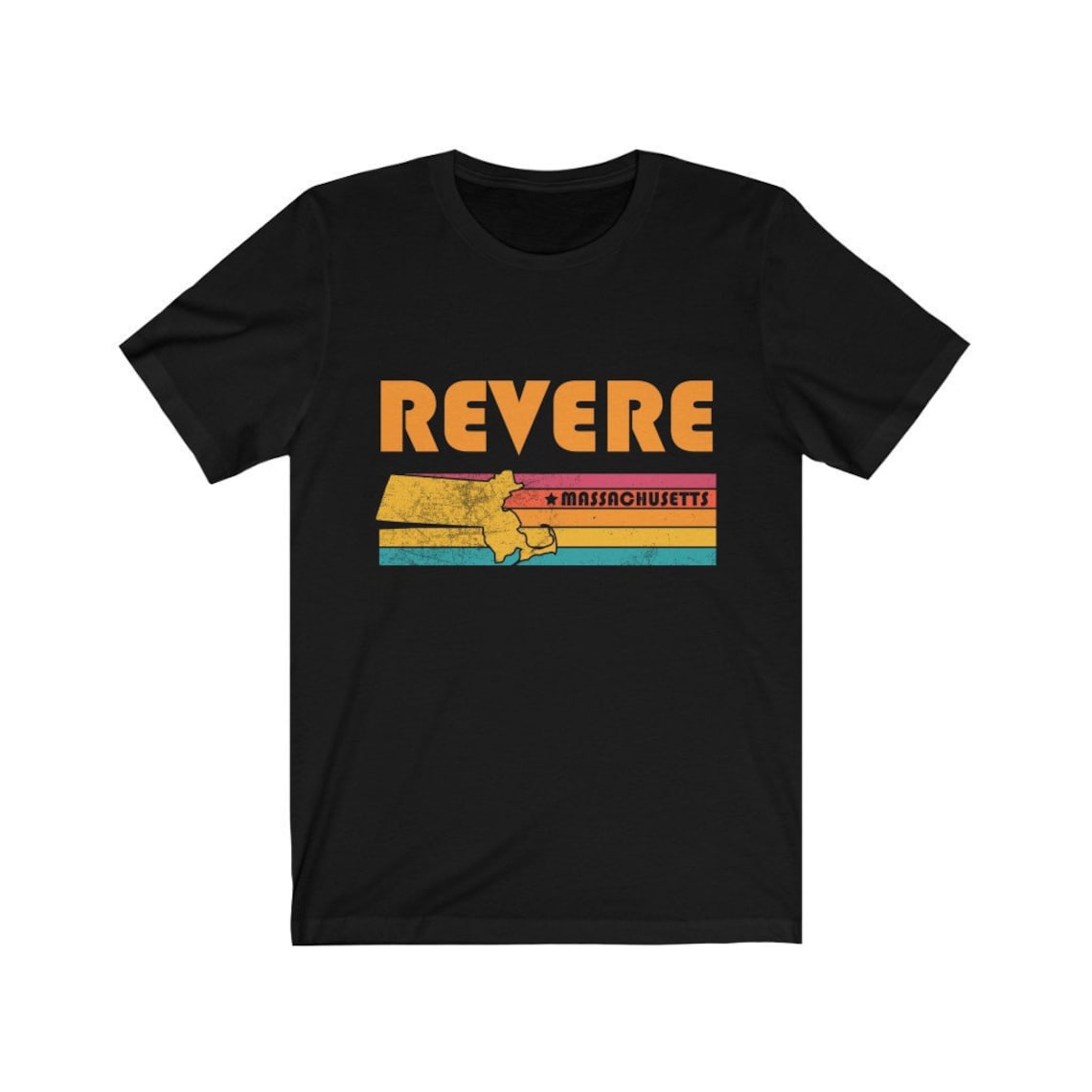 Revere Shirt Massachusetts Tshirt City Retro Gift Idea Tourist - Etsy