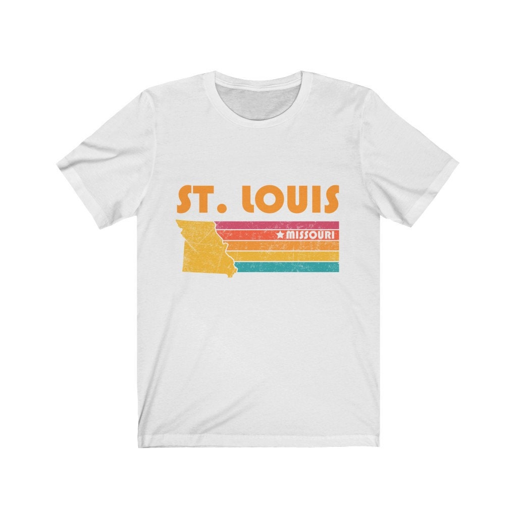 St. Louis Shirt Missouri Tshirt City Retro Gift Idea Tourist Tee St ...