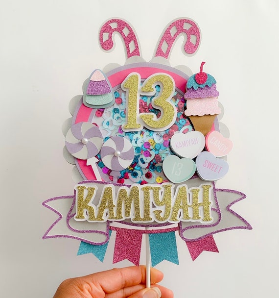 Candyland Cake Topper Pastel Themed Partyl Decor Candyland - Etsy