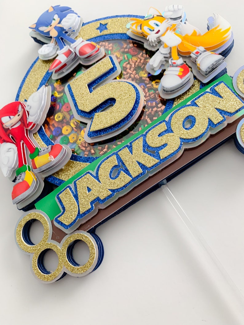 Sonic Cake Topper Sonic the Hedgehog Topper Sonic Birthday - Etsy Canada
