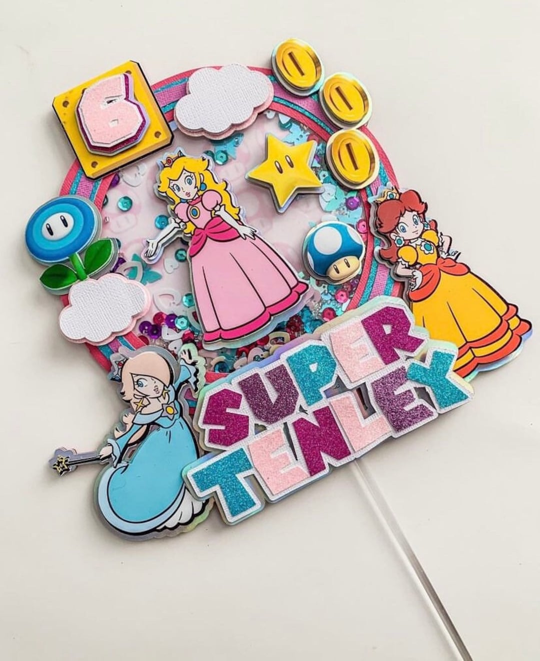 Super Mario Topper for Girls, Super Mario Princess, Princess Peach ...