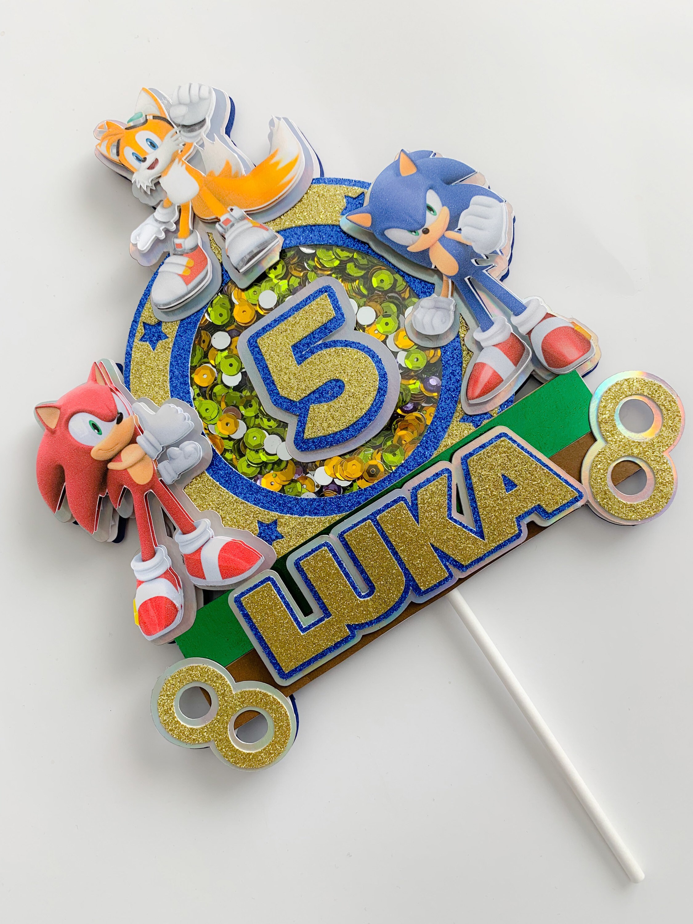 Sonic Cake Topper Sonic the Hedgehog Topper Sonic Birthday - Etsy Canada