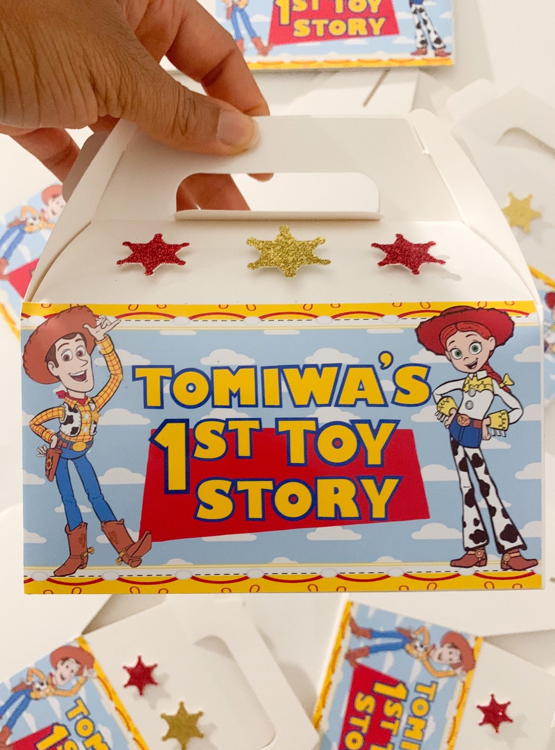 Toy Story Themed Gable Boxes, Toy Story Party Bags, Custom Gift Bags ...