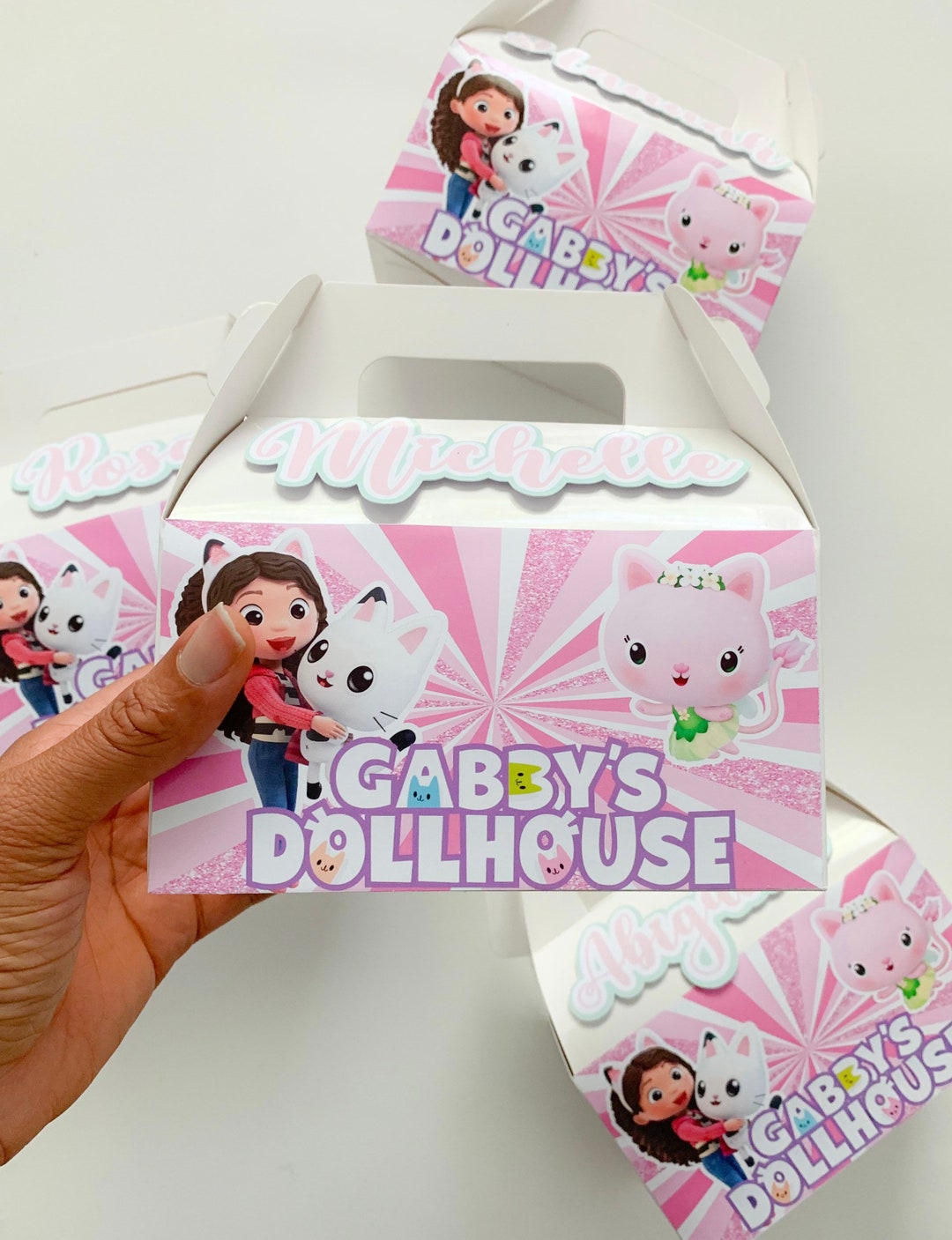 Gabby’s Dollhouse Gable Boxes, Party Favour Bags, Gift Bags, Custom ...