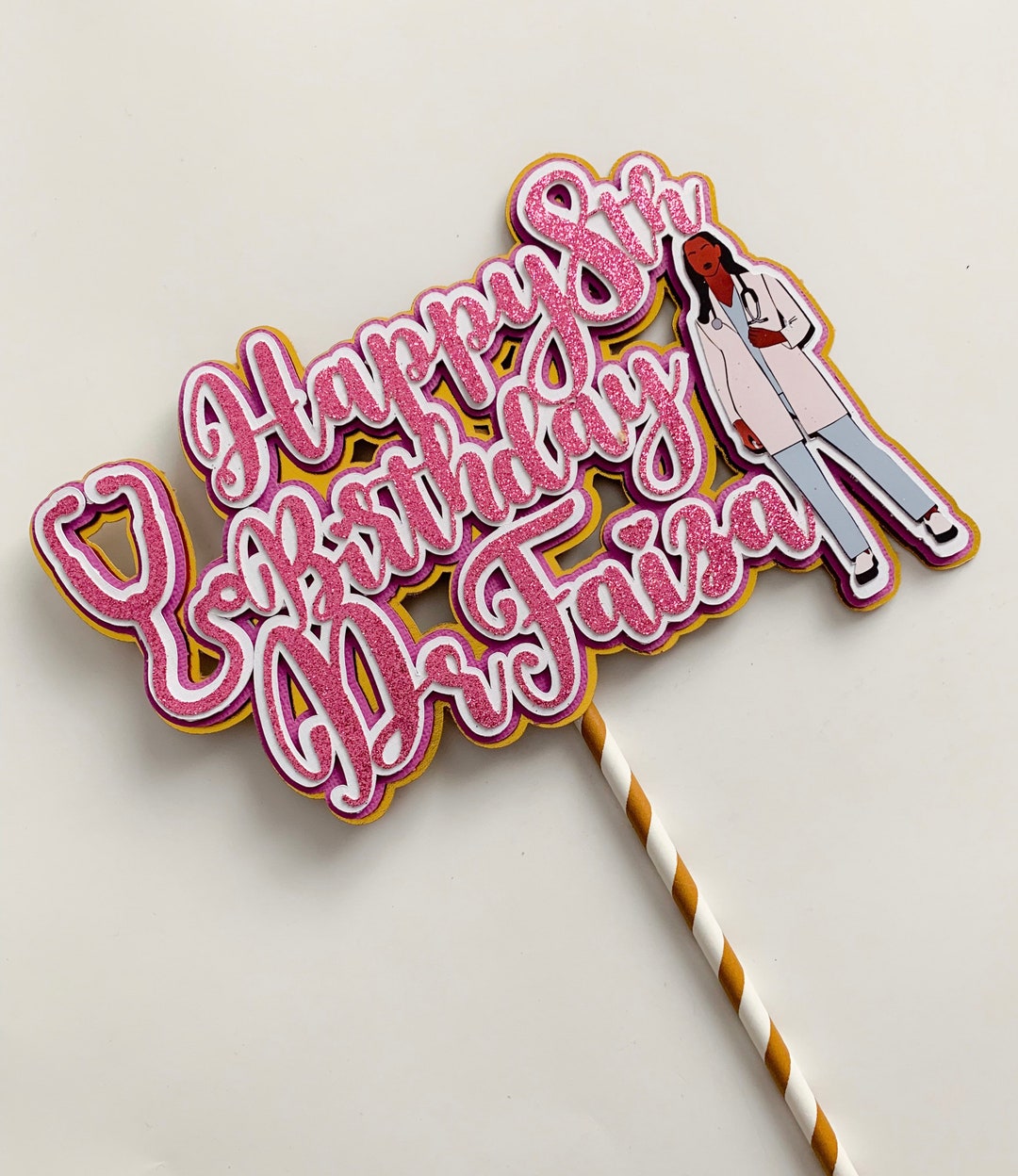 Doctor Themed Cake Topper, Medical Doctor Party Decorations, Topper for ...