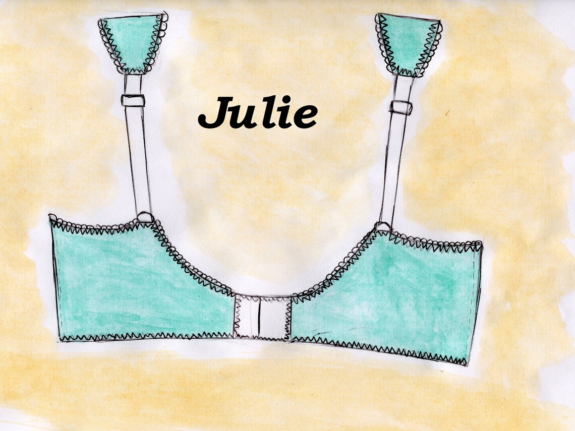 Plus size bra pattern Julie personalized bra pattern plus | Etsy