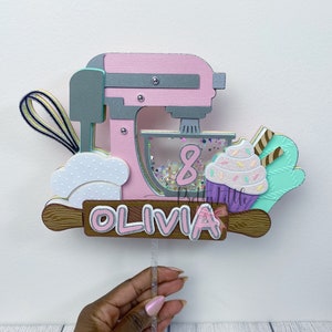 Little Baker Cake Topper | Bakery Baking Birthday Party | Cake ...