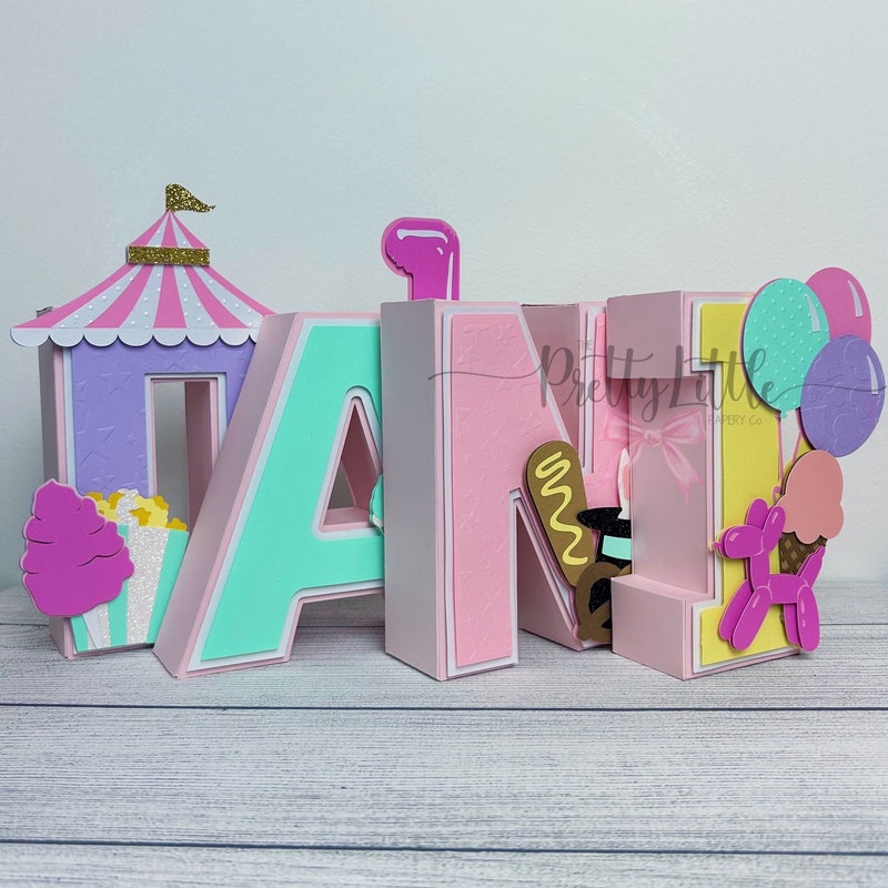 Carnival Letters - Etsy