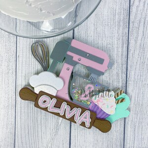 Little Baker Cake Topper | Bakery Baking Birthday Party | Cake ...