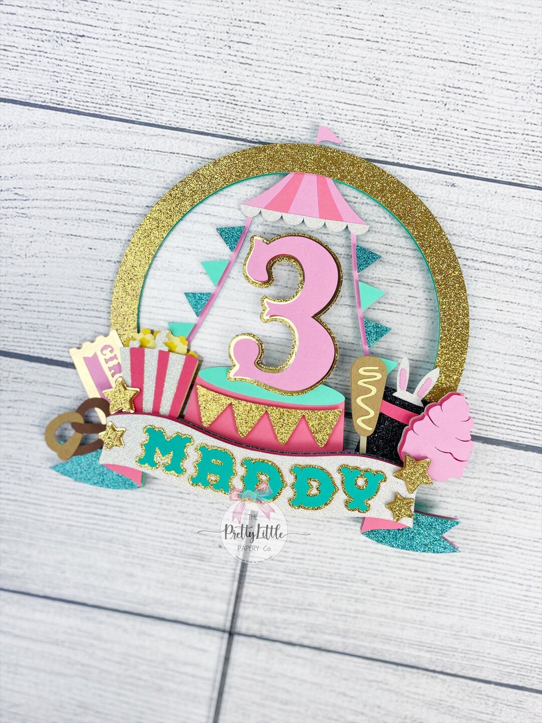 Carnival Cake Topper Circus Cake Topper Circus Birthday - Etsy