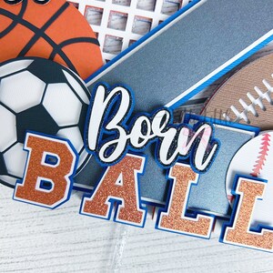 Born Two Ball Cake Topper Sports Cake Topper Born 2 Ball Sports Theme ...