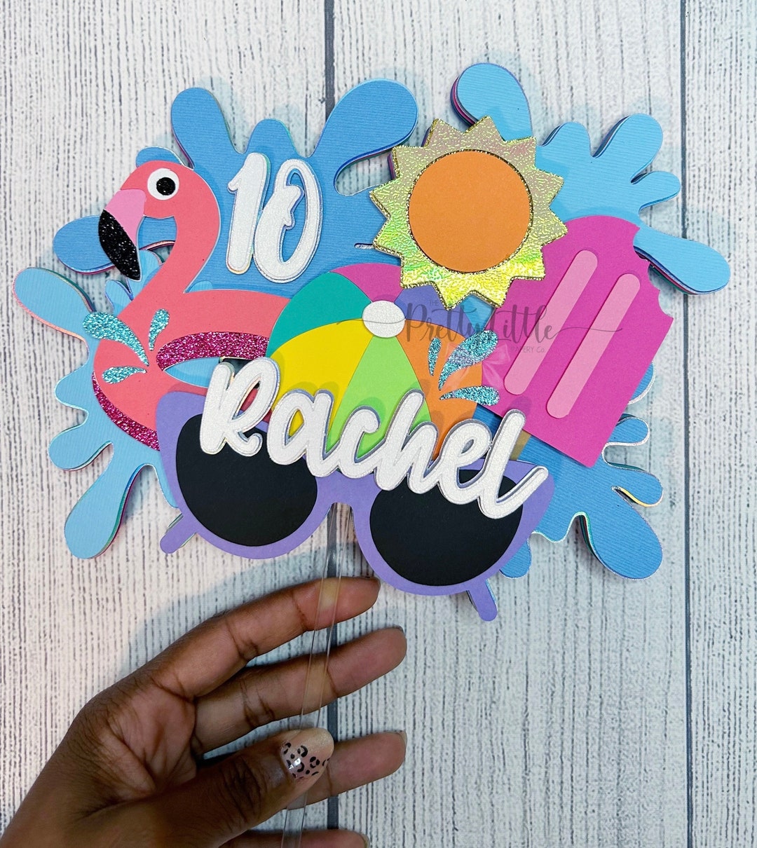 Pool Party Birthday Cake Topper | Swim Beach Party | Beach Pool ...