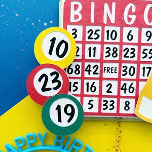 BINGO Game Cake Topper | BINGO Card Party | Lotto Game | Beano ...